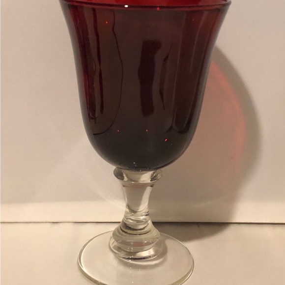 Knights Tale | Dining | New Knights Tale Ruby Red Clear Stem Winewater ...